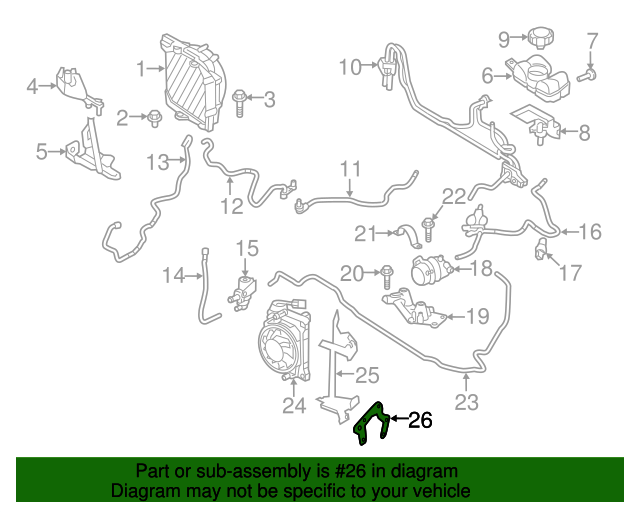 31368116 - Water Valve Bracket - 2016-2020 Volvo | Volvo OEM Parts Direct