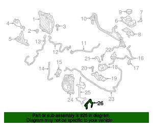 2016-2024 Volvo Water Valve Bracket 31368116 | OEM Parts Online