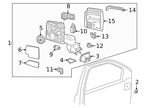 Outside Mirrors for 2020 Chevrolet Silverado 3500 HD | Buy GM Parts