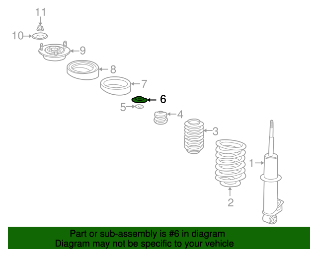 996-333-107-00 - Shock Mount Washer 1999-2005 Porsche 911 ...