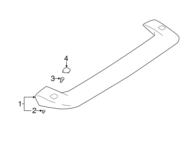 909130089 - Spoiler Clip - 2002-2007 Subaru | Subaru Parts Guys