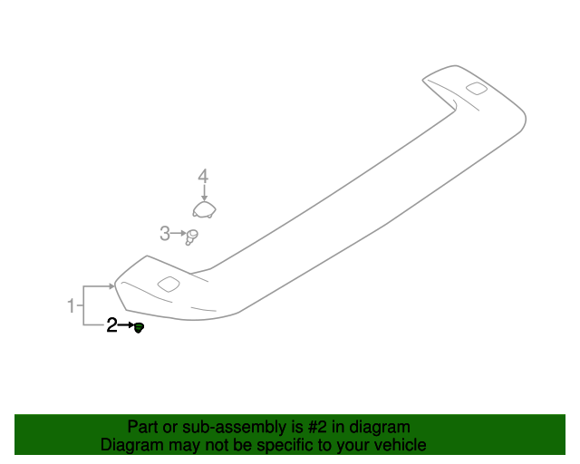 2002-2007 Subaru Spoiler Clip 909130089 | Subaru Parts Store
