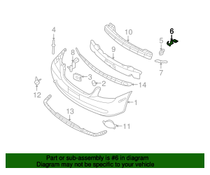 86591-2G000 - Bumper Cover Retainer Clip 2006-2008 Kia Optima | Kia ...