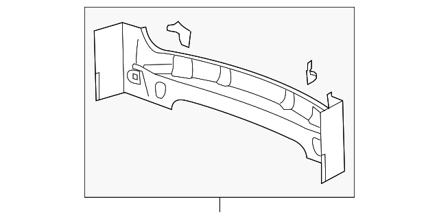 2007-2017 GM Back Body Opening Lower Frame 22812403 | TascaParts.com