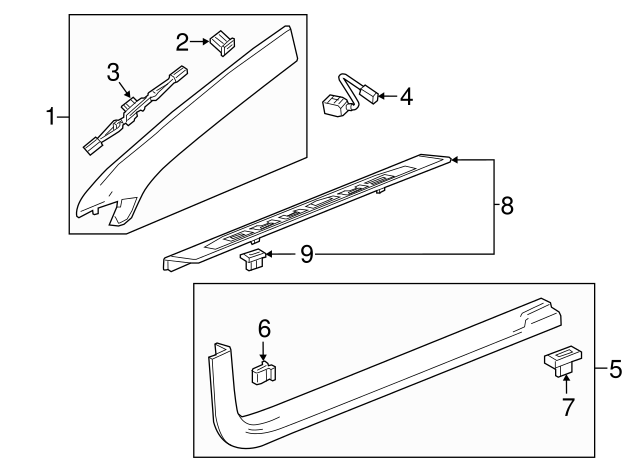 85539964 - Front Side Door Sill Trim Plate AutoNationParts.com