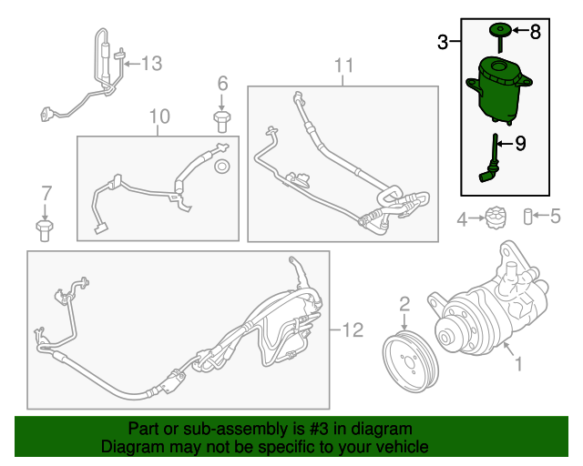 Genuine BMW 32-41-6-782-942 | Power Steering Pump Reservoir | FREE ...