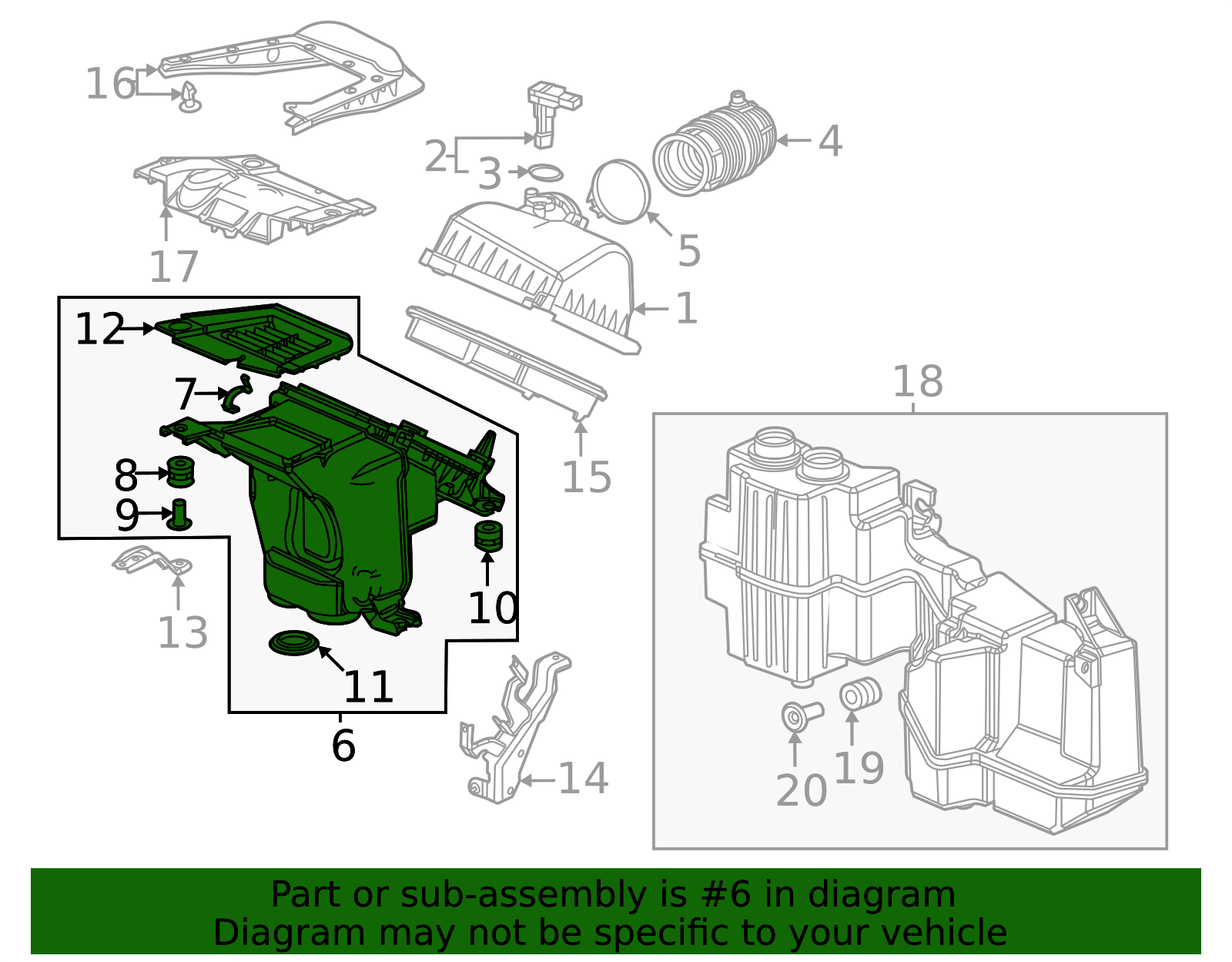 17201-64S-A01 - 2022-2025 Honda Civic - Air Cleaner Body | Genuine ...