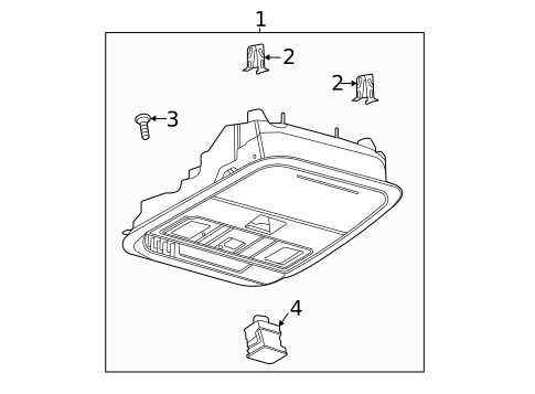 Overhead Console for 2021 Lincoln Aviator | TascaParts.com