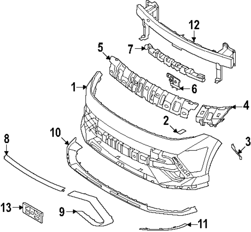 2024-2025 Hyundai Kona Lower Molding 86597-BE700 | Hyundai Wholesale Direct