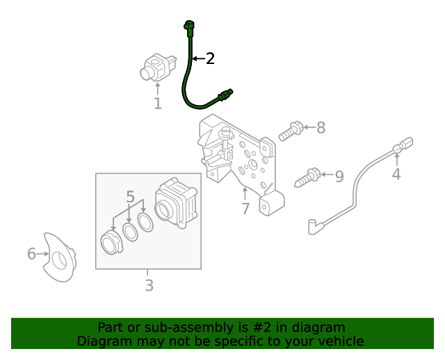 2020-2021 Audi Front Camera Harness 4N0-971-192-F | Audi USA Parts
