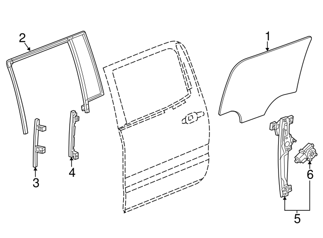 2015-2020 GM Window Channel 84010825 | GMPartsDirect.com