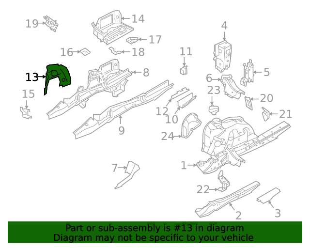 Genuine BMW 41-00-9-879-536 | Support Panel | FREE Shipping on Most ...