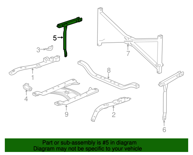 74970-T3V-A00 - Frame, Ipu (Upper) (R) 2014 Honda Accord | Honda Parts ...