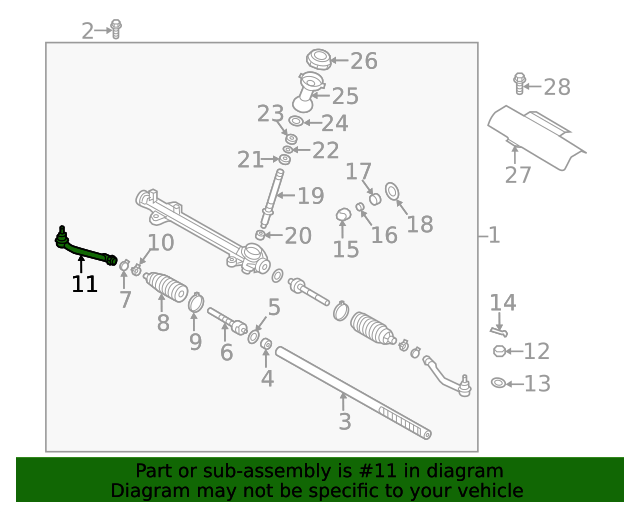 2021-2024 Hyundai Outer Tie Rod 56820-S2500 | OEM Parts Online