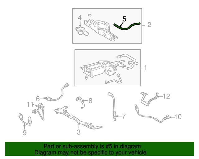 2004-2010 Toyota Vapor Hose 23827-20060 | Toyota Parts Center