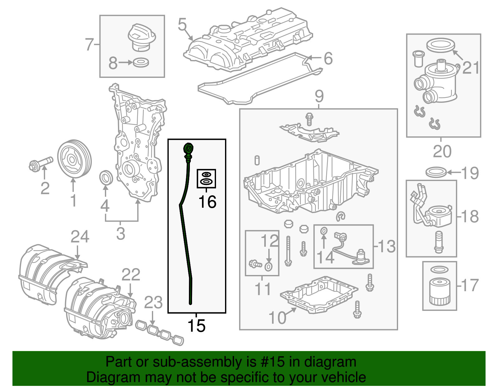 2013-2023 GM Engine Oil Dipstick 12654312 | OEM Parts Online