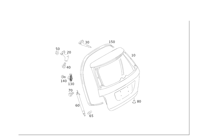 Door Shell 164-740-17-05-64 | Mercedes OE Parts