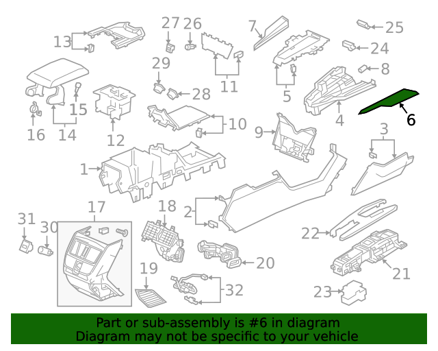 77297-TRV-A01ZB - Side Trim 2018-2021 Honda Clarity | Honda Parts Online