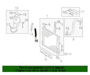 25428-2J000 - Reservoir Lower Bracket 2009 Kia Borrego | Kia.Parts Store