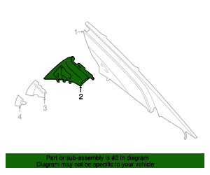 2016-2022 BMW Cover, belt outlet, left 51-46-7-409-719 ...