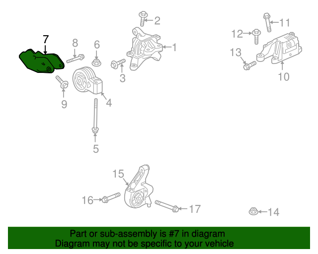 2019-2020 Buick Envision Trans Mount Bracket 23482912 | GM Parts Center