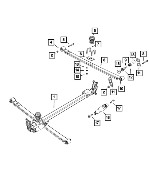 Rear Suspension and Cradle for 2014 Ram ProMaster 2500 | Mopar eStore