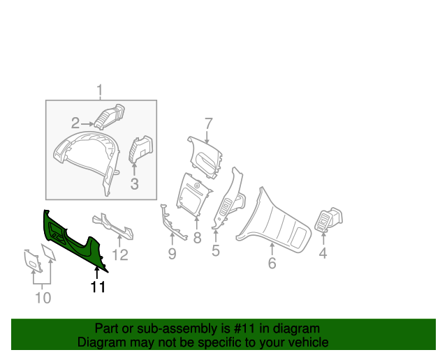 84750-A7050BGG - Lower Panel 2017-2018 Kia Forte | Kia.Parts Store