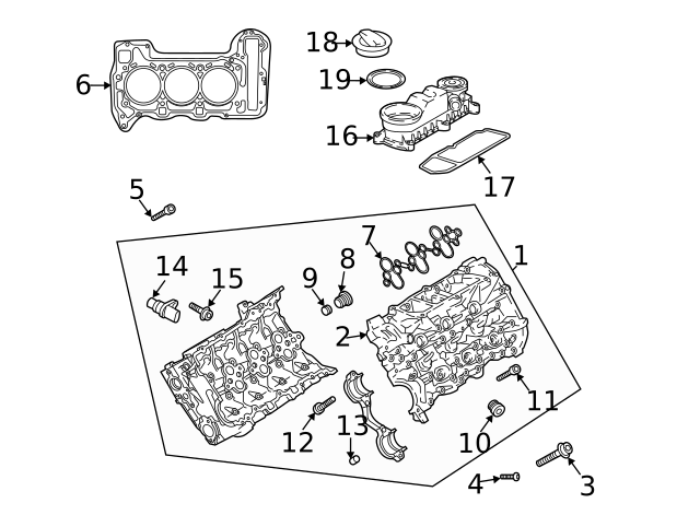 2018-2024 Audi Head Gasket 06M-103-149-G | Audi USA Parts