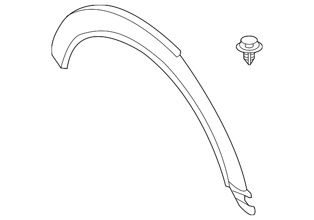 2017-2024 Mini Cooper Clubman Wheel Opening Molding 51-77-8-494-456 ...