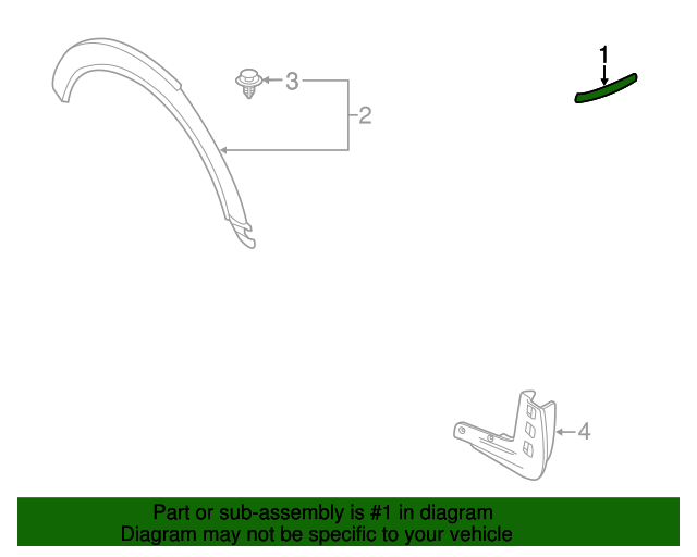 51-13-7-424-554 - Upper Molding 2014-2024 Mini | AutoNationParts.com