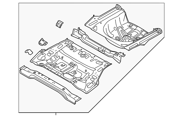 2016-2020 Kia Optima Rear Floor Pan 65510 D5000 | TascaParts.com