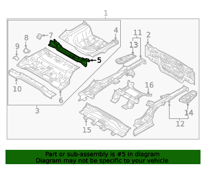 2016-2020 Kia Optima Rear Cross-Member 65591-D4000 | TascaParts.com