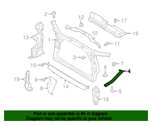 8K0-805-527-C - Support 2013-2015 Audi RS5 | Audi OEM Parts