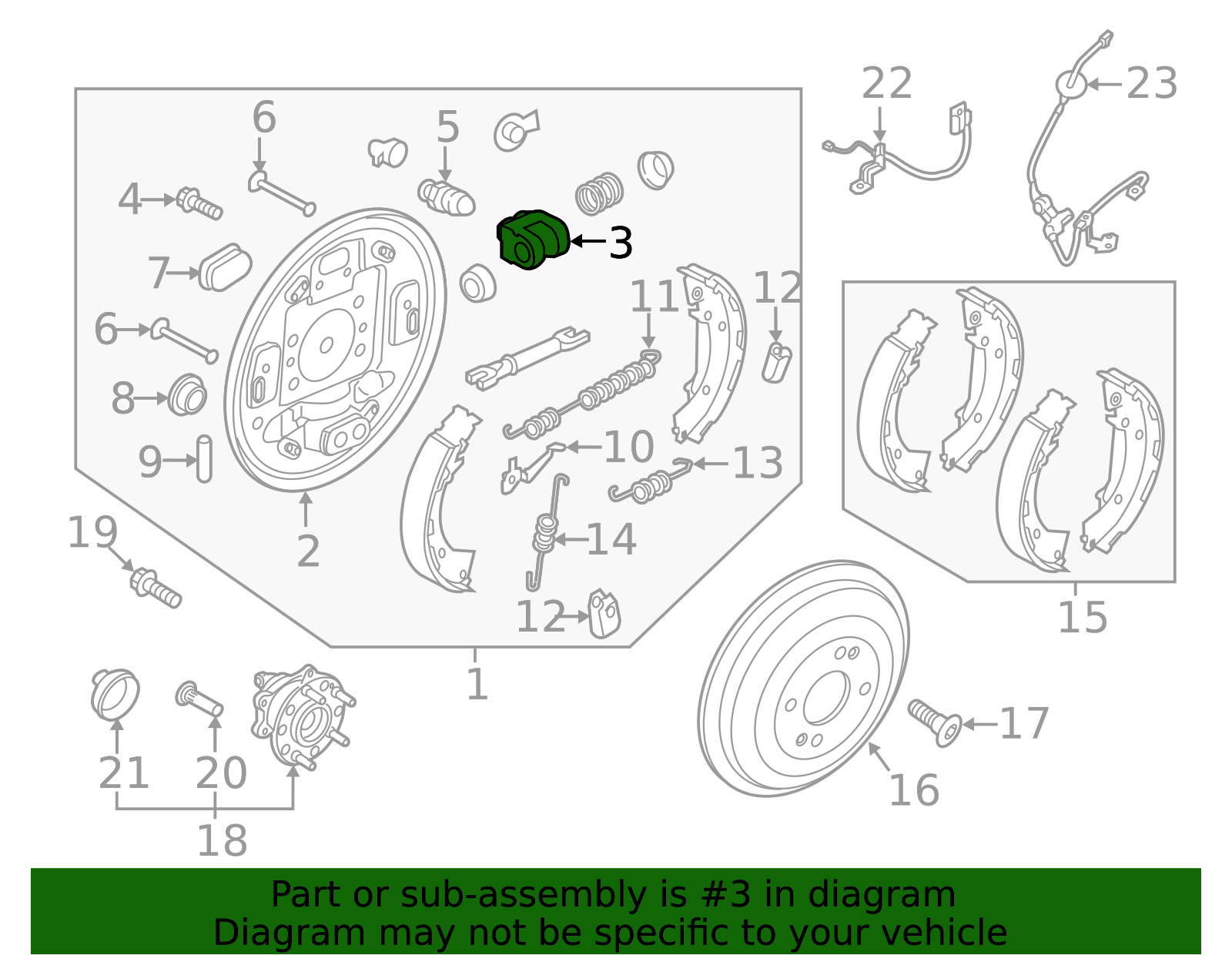 2018-2023 Kia Rio Wheel Cylinder 58330-F9000 | Retail Performance Auto ...