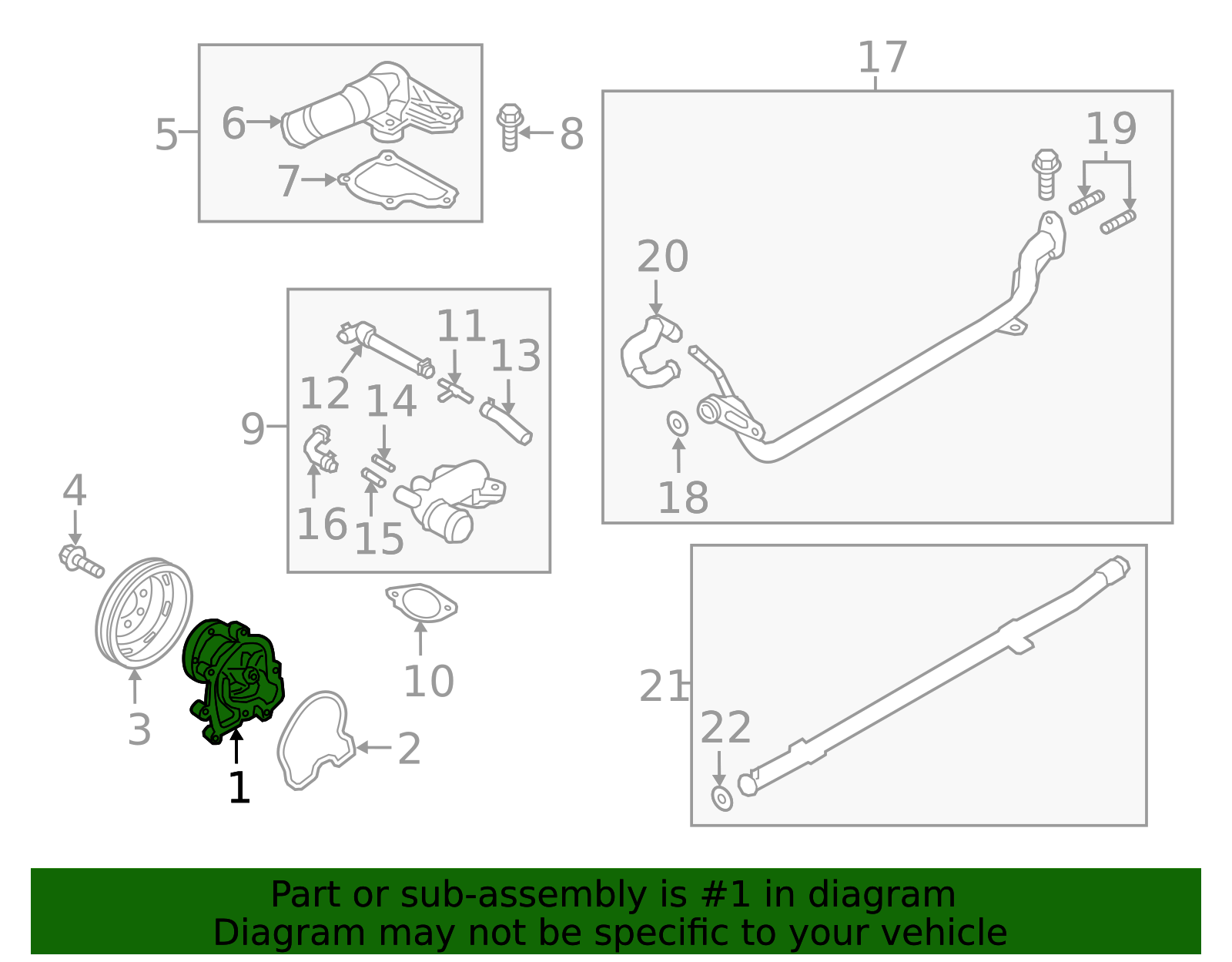 25100-3F300 - Water Pump - 2009-2020 Hyundai | Conicelli Hyundai