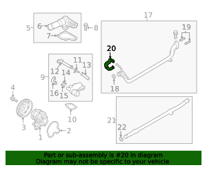 2015-2021 Hyundai Lower Hose 25415-B1100 | OEM Parts Online