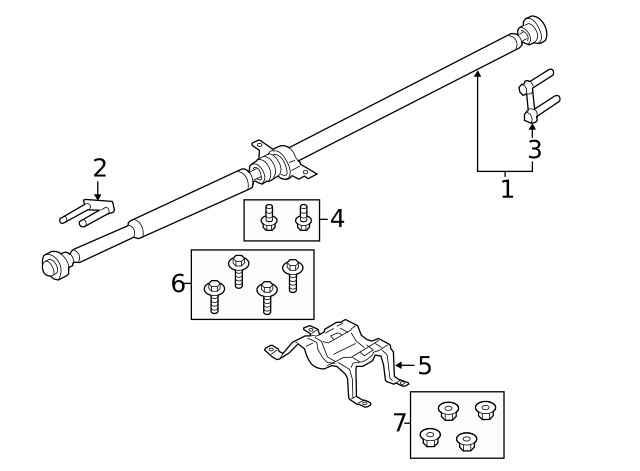 2019-2020 Ford Drive Shaft K2GZ-4R602-A | QuirkParts