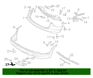 86672-B8000 - Exhaust Shield - 2013-2016 Hyundai Santa Fe | World OEM ...