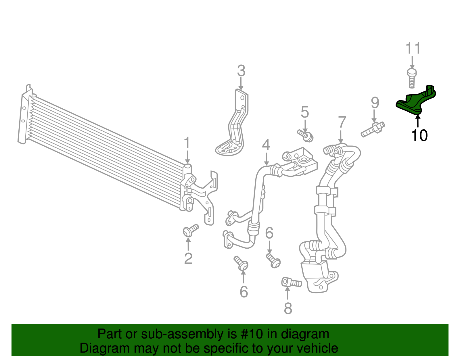 2018-2024 Volkswagen Automatic Transmission Oil Cooler Hose Adapter 09P ...
