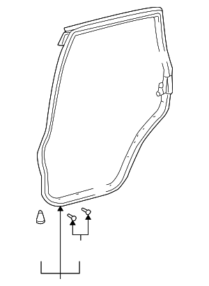2003-2009 Lexus GX470 Surround Weather-Strip 62331-60050-A0 | OEM Parts ...