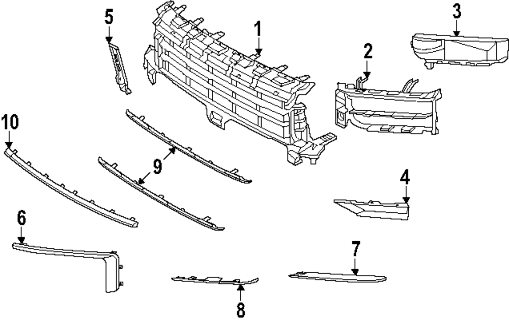 2024 Porsche Cayenne Radiator Support Air Deflector 9Y0-807-957-F-OK1 | Sunset Porsche Parts