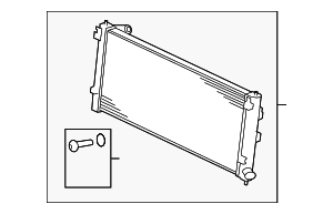 2008-2014 Mitsubishi Radiator MN156092 | Auto Parts