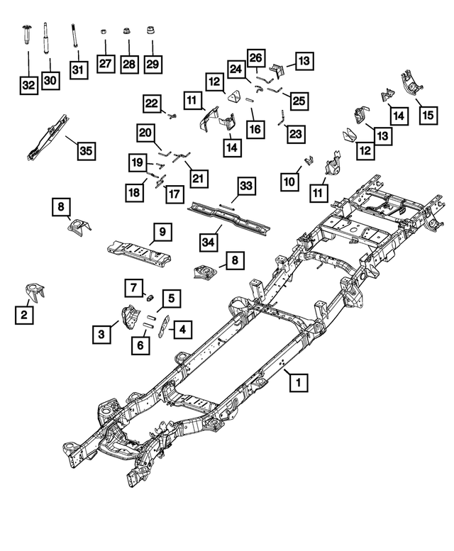 2010-2024 Mopar Sway Bar Tapping Plate 52058195 | My Mopar Parts