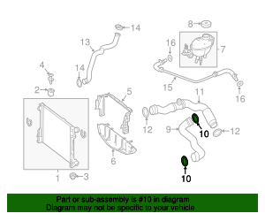 Radiator Hose Clamp - Part #026-997-68-45 | Mercedes Parts Center
