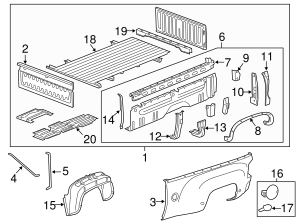 2007-2014 GM Driver Side Truck Bed Panel 22875337 | GMPartsDirect.com