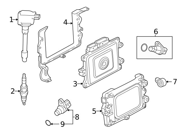 2022-2023 Honda Civic Engine Control Module (ECM) 37820-64S-A54 | Honda ...
