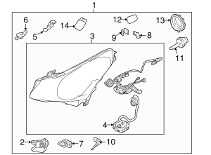 2007-2015 Infiniti Marker Lamp Bulb 26261-8992A | Infiniti Parts Online