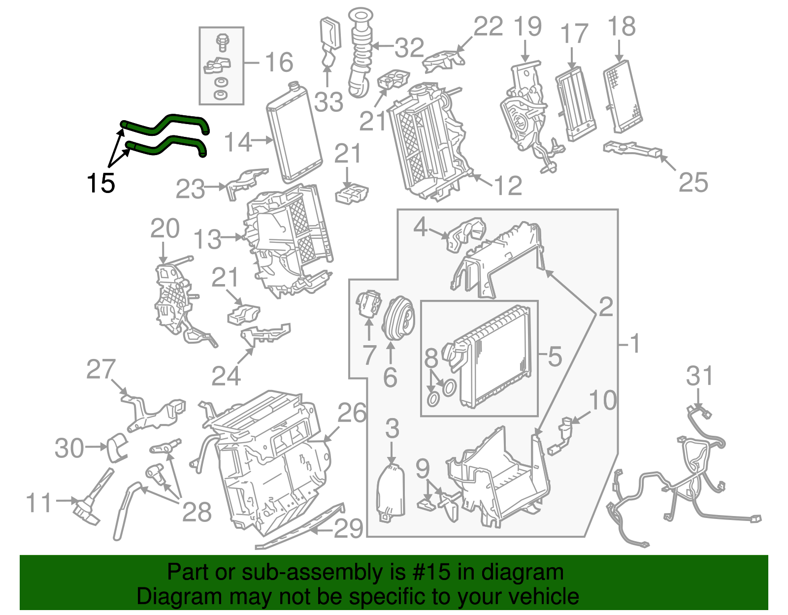 2013-2017 Audi HVAC Heater Hose 8K0-819-342-L | Audi USA Parts