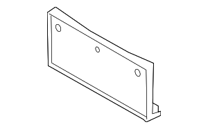 51117897272 - 2008-2010 BMW License Bracket (51-11-7-897-272) | BMW of ...
