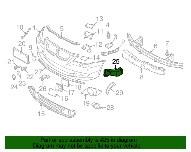 51117896587 - 2008-2010 BMW Air Inlet Duct (51-11-7-896-587) | BMW of ...